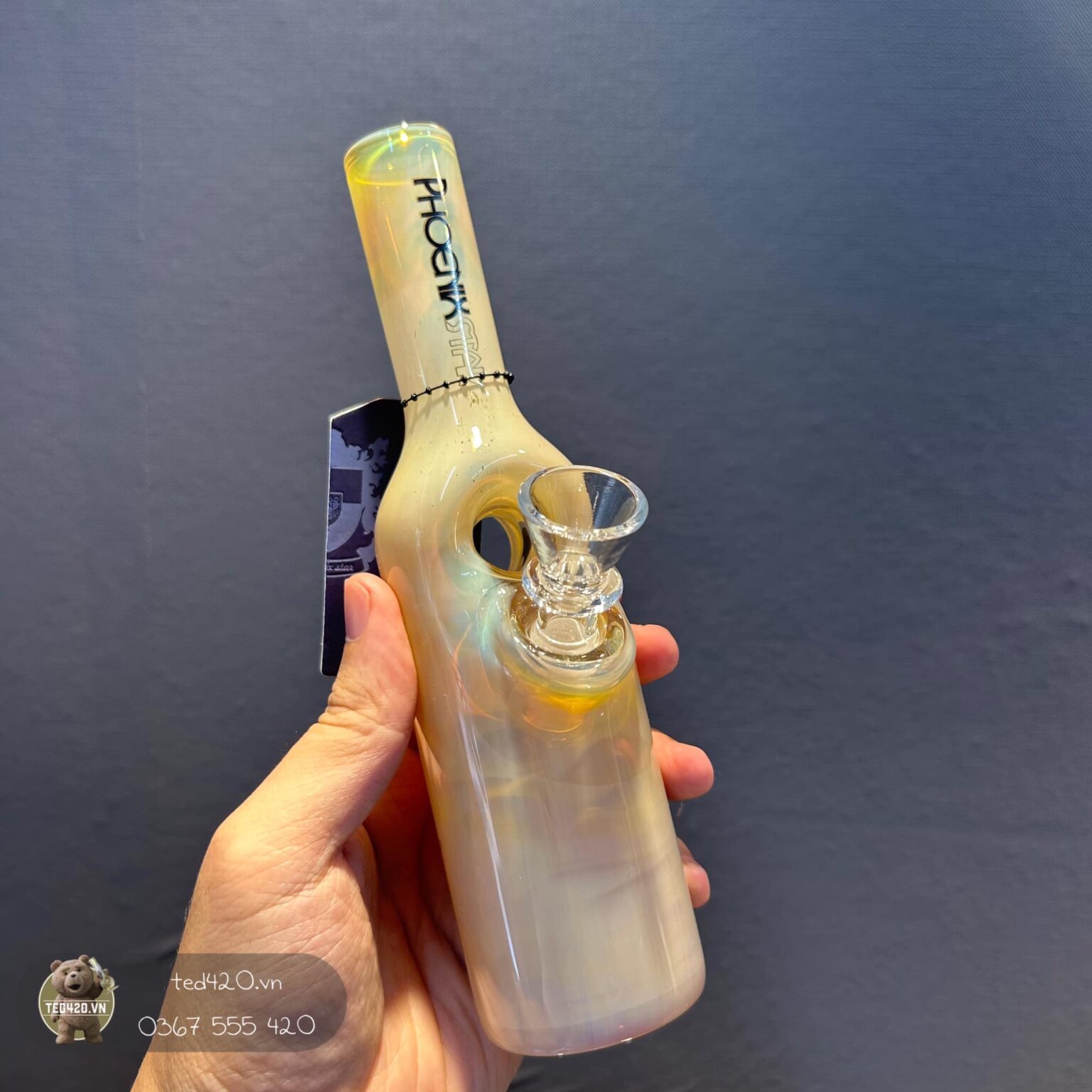 Boong Chai Thủy Tinh - Bottle Glass Bong - Ted420
