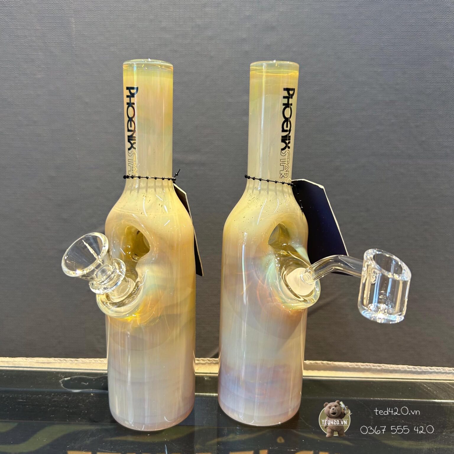 Boong Chai Thủy Tinh - Bottle Glass Bong - Ted420